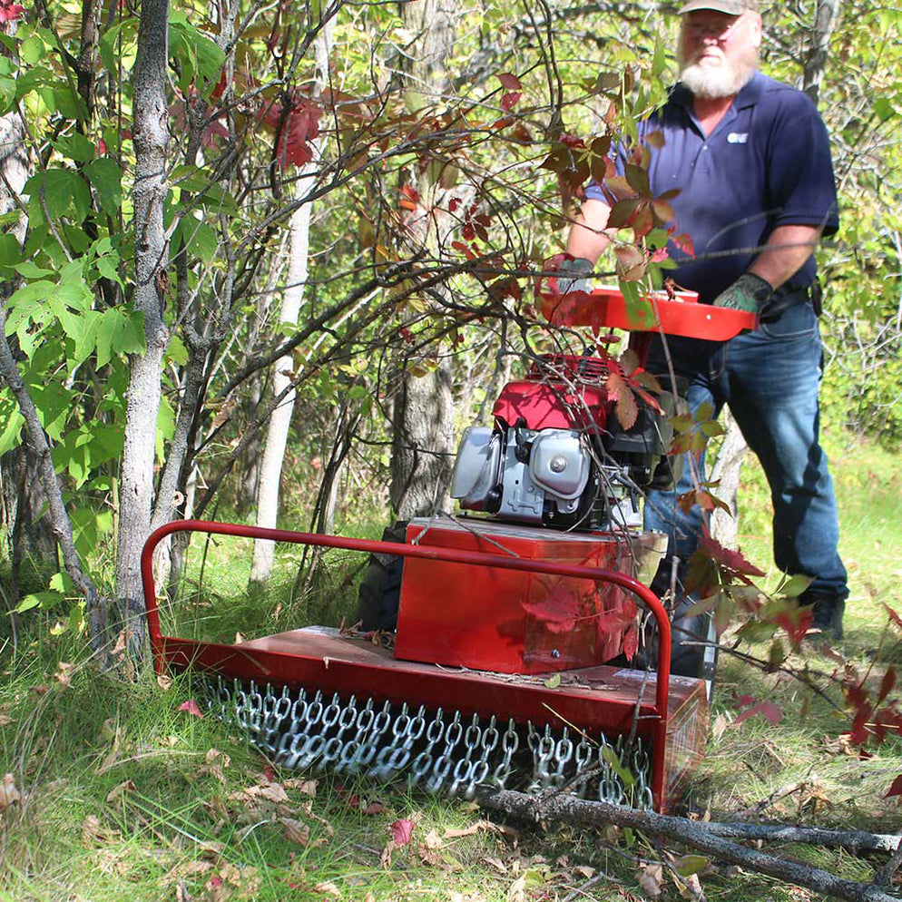 Maxim MBC190H 26" Width Brush Cutter Cutting w/ Honda GXV390 Engine
