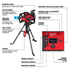 Milwaukee 5150-20 M18 FUEL 18V Branch Conduit Bender w/ Auto-Zero ...