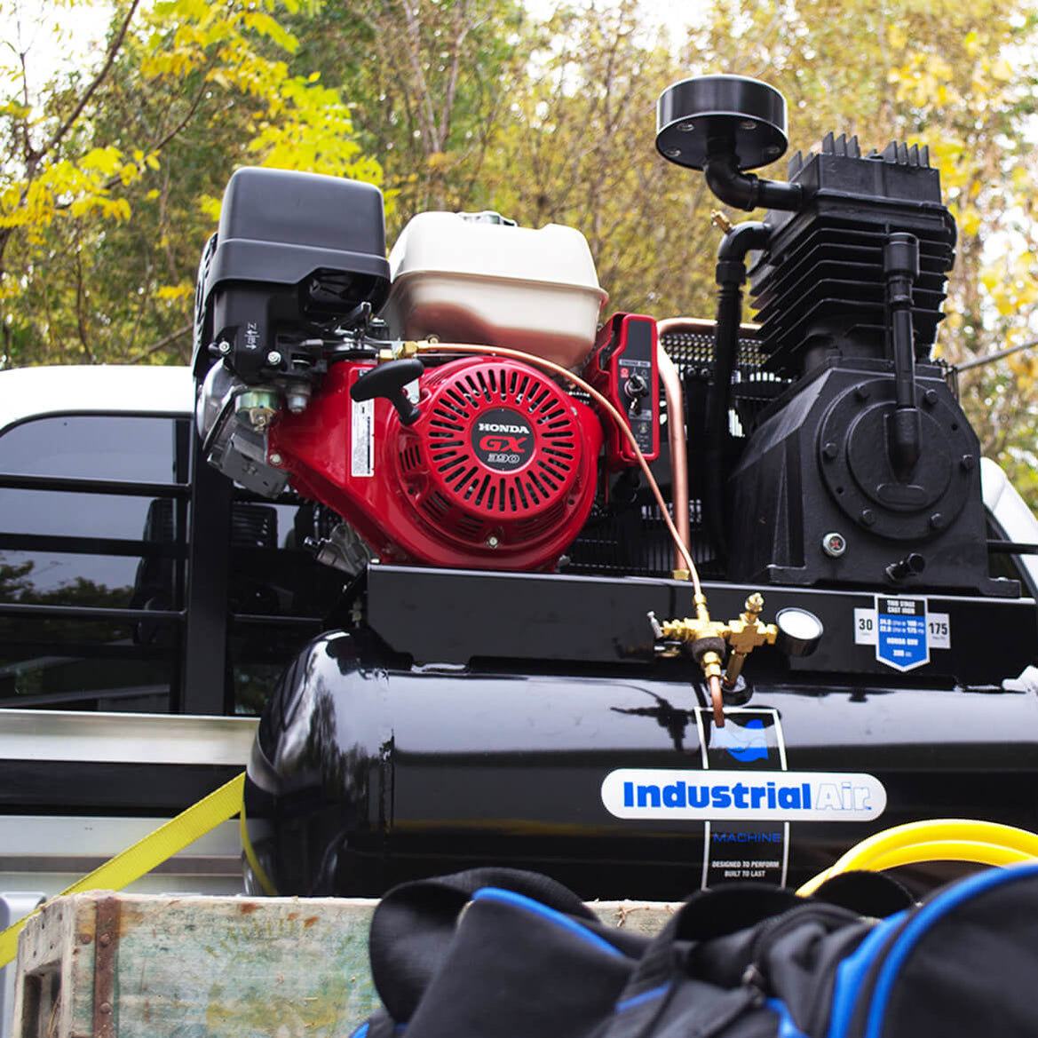 Industrial Air IH1393075 30 Gallon 13 HP Truck Mount Air Compressor w ...