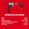 Milwaukee 2613-20 M18 18V Brushless SDS Plus D-Handle Rotary Hammer ...