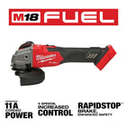 Milwaukee 2889-20 M18 FUEL 18V Variable Speed Braking Slide Grinder ...