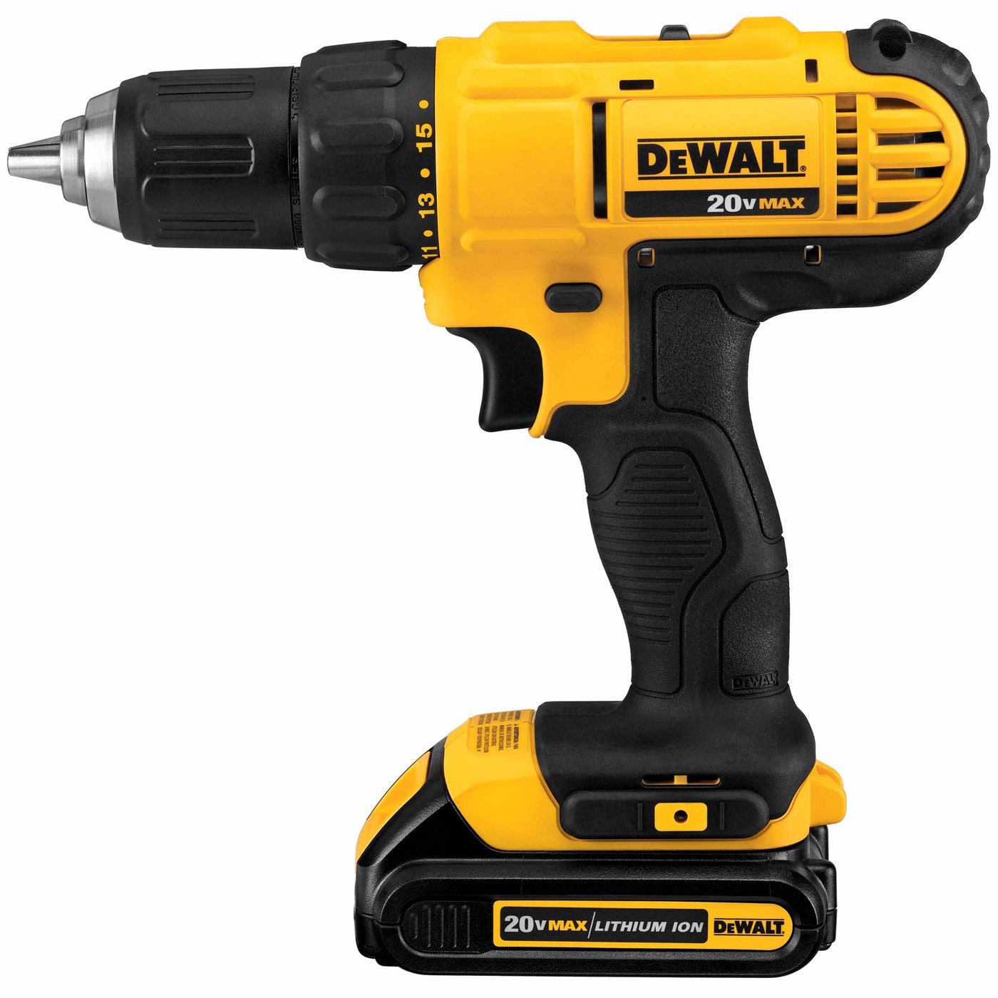 DeWALT DCD771C2 20V MAX Lithium-Ion 1/2" Compact Drill/Driver Tool Kit